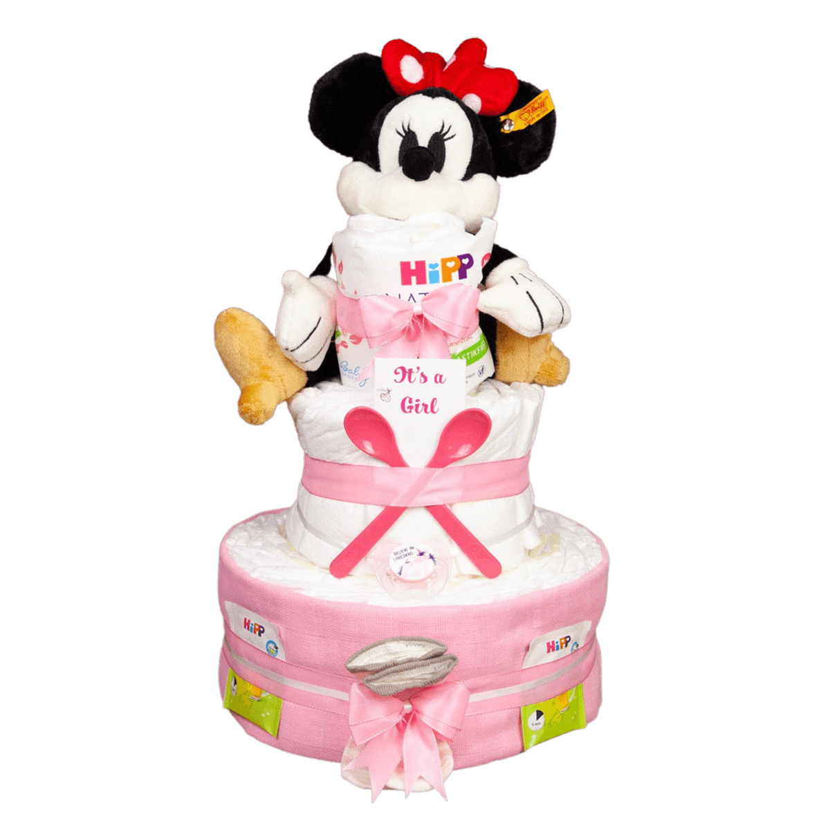 Windeltorte für Mädchen - liebevoll handgemacht & personalisierbar ...